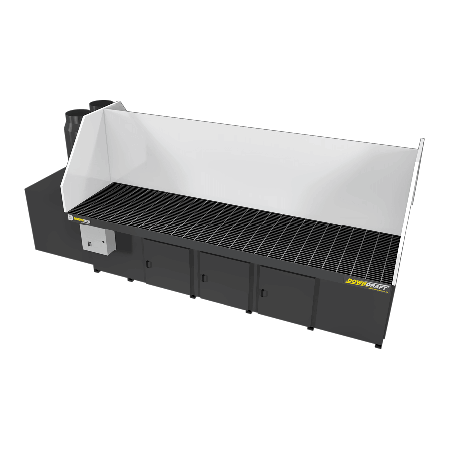 5X10 Downdraft Table for Welding, Grinding and Deburring 8600 CFM